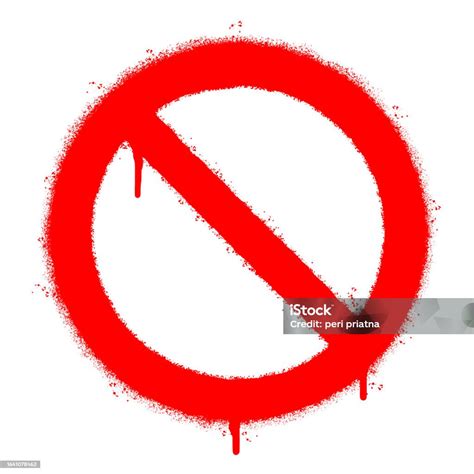 스프레이 페인티드 그래피티 사인 없음 아이콘 흰색 배경으로 격리된 스프레이 그래피티 No Sign 기호는 흰색 위에 빨간색으로 스프레이를 뿌립니다 벡터 그림입니다 에어