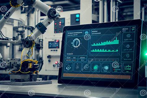 Manager Engineer Check And Control Automation Robot Arms Machine In Intelligent Factory