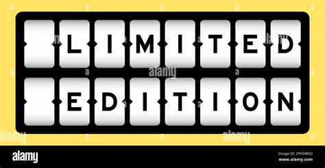 Black Color In Word Limited Edition On Slot Banner With Yellow Color
