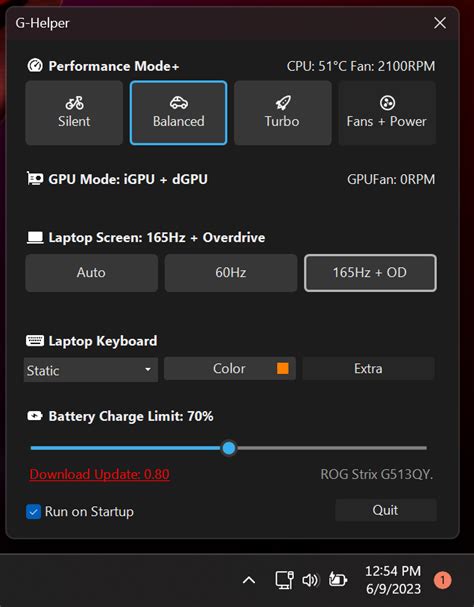 GPU Mode section is not showing on S15 2019 GX502GW · Issue #541 · seerge/g-helper · GitHub