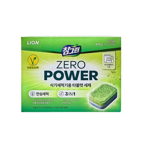 참그린 제로파워 식기세척기용 타블렛 세제 30개입 X 1개 티몬