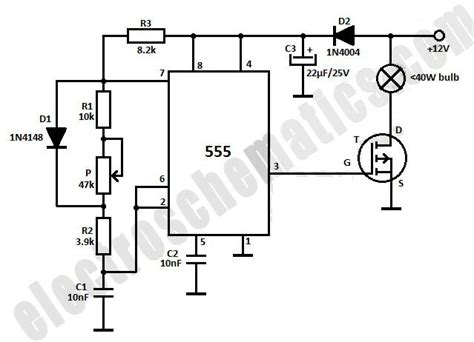 Dim Light Bulbs With 555 IC Circuit
