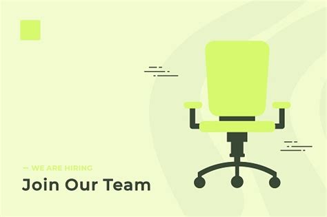 우리는 빈 사무실 의자를 격리된 벡터 개념을 고용하고 있습니다 가구에 대한 스톡 벡터 아트 및 기타 이미지 가구 개념 객실 있음 Istock