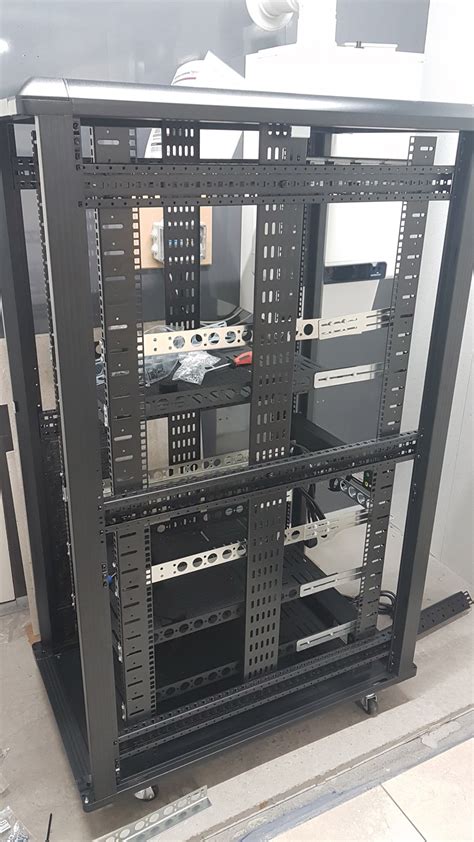 Server Rack Installation Network Cabling
