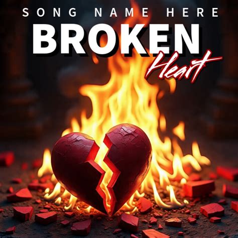 Heart Broken Templat Postermywall