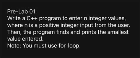 Solved Pre Lab Write A C Program To Enter N Integer Chegg