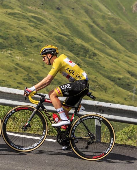 Tadej Pogacar On The Professionnal Cyclist Race Paris Nice 2023