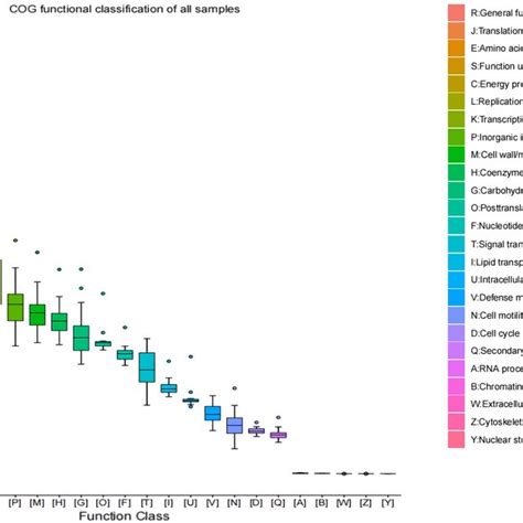 Kegg Functional Secondary Classification At The Genus Level The X Axis