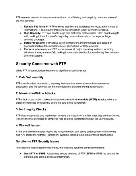 File Transfer Protocol FTP In Computer Networks A Complete Guide Pdf