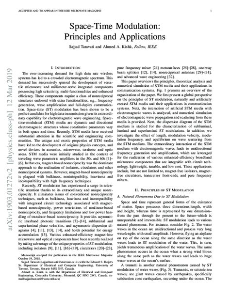 Pdf Space Time Modulation Principles And Applications Ahmed Kishk