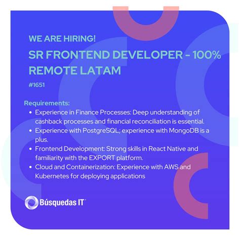 Ana Miguel Recruting On Linkedin Seniorreactdeveloper Remotejob