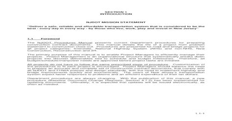 Pdf Section 1 Introduction Njdot Mission … 1 1 1 Section 1 Introduction Njdot Mission