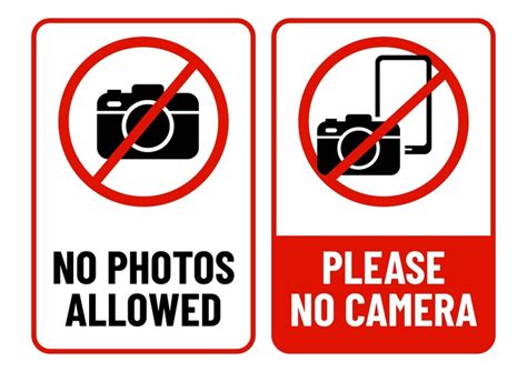 Premium Vector No Camera Or Video Allowed Print Ready Sign Vector