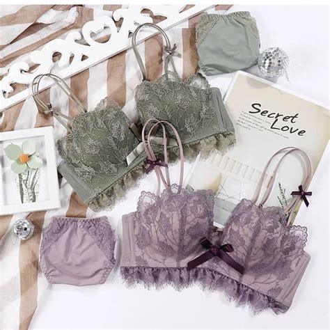 섹시한 레이스 자수 고품질 브래지어 세트 면 12 컵 여성 속옷 패딩 푸시업 브래지어 고귀한 소녀 란제리 핫 세일브라 And 브리프 세트 Aliexpress