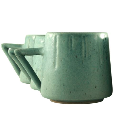 Set Of 6 Angular Mugs Self Made Pottery