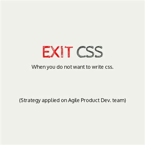 Exit Css