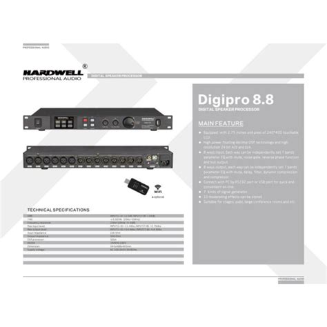Jual Speaker Management Processor Hardwell Digipro 8 8 Original Shopee Indonesia
