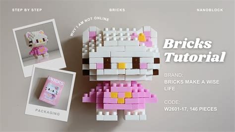 How To Build Mimmy White Pink Hello Kitty Building Blocks Bricks