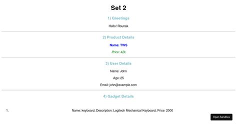 Neog React Set 2 Codesandbox