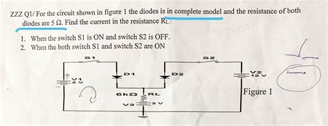Solved Solve kvl when s1 on and s2 off And When s1 and s2 | Chegg.com
