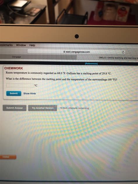 Solved Ookmarks Window Help OWLv I Online Teaching And Chegg Com