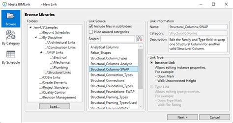 Update The Structural Model To Revit Categories Ideate BIMLink