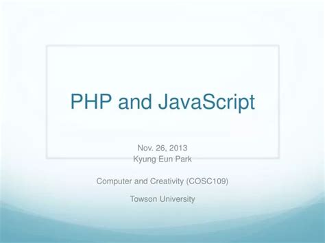 Ppt Php And Javascript Powerpoint Presentation Free Download Id