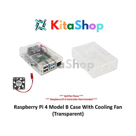 เคส Raspberry Pi 4 รุ่น B พร้อมพัดลมระบายความร้อน โปร่งใส Shopee Thailand