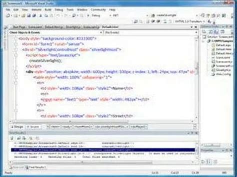 How To Overlay HTML Controls On Silverlight Content HTML XHTML CSS WonderHowTo
