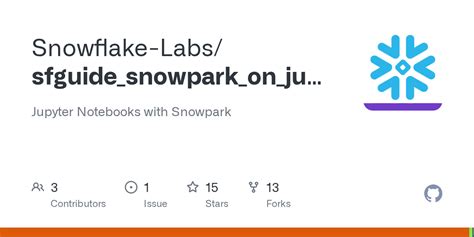 github snowflake labs sfguide snowpark on jupyter jupyter notebooks