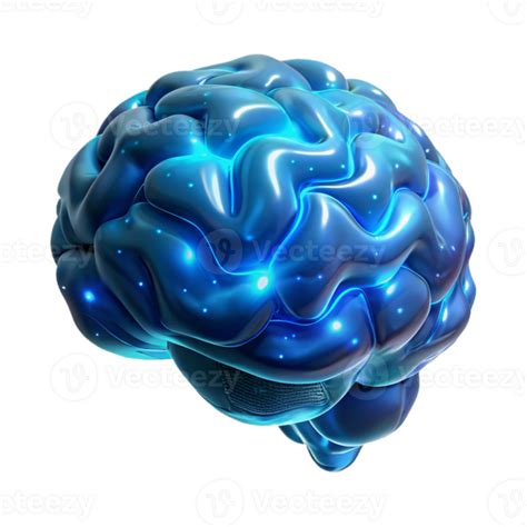 Vibrant Vintage A Holographic Projection Of A Human Brain Rotating