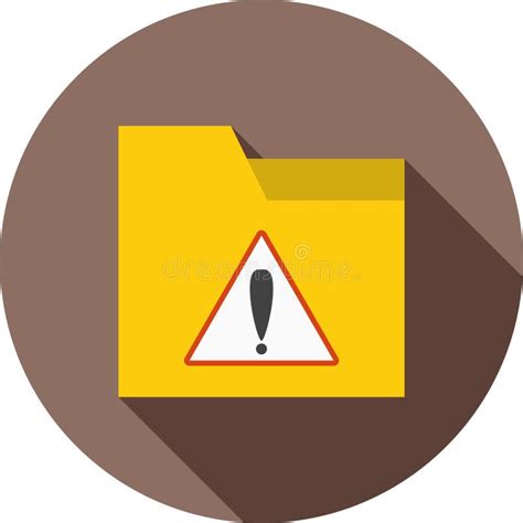 Warning On Folder Stock Vector Illustration Of Design 83635284