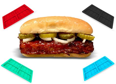 The Diy Mcrib Make Your Own Bbq Patties With Our Silicone Rib Patty