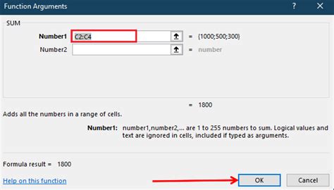 Sum Function Excel Examples And Explanation