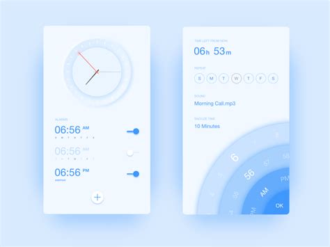 inspirational alarm clock ui designs by emma drews inspiration
