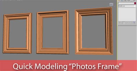 3dmax Tutorials Quick Modeling Photos Frame
