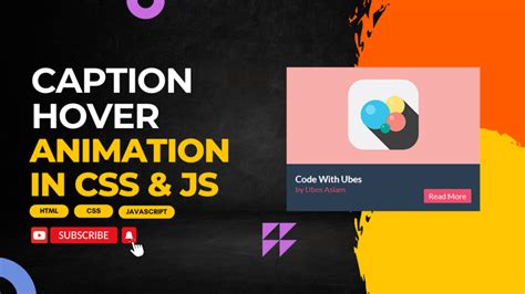 Caption Hover Animation Code With Ubes
