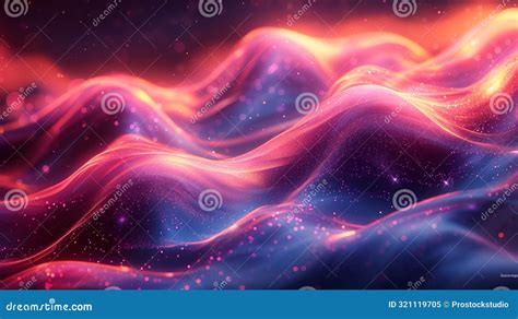 Futuristic Abstract Design With Holographic Shapes Stock Image Image