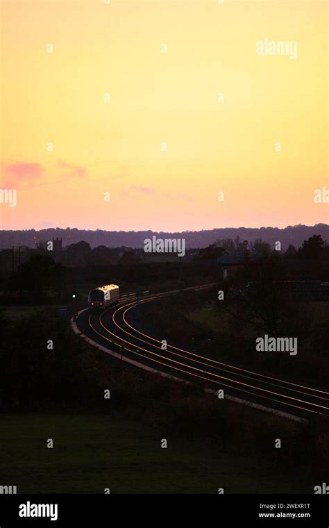 Chiltern Railways Class 168 Clubman Train Passing Charlton On Otmoor On The Bicester Link Part