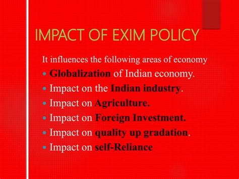 Export Import Policy Of India Pptx