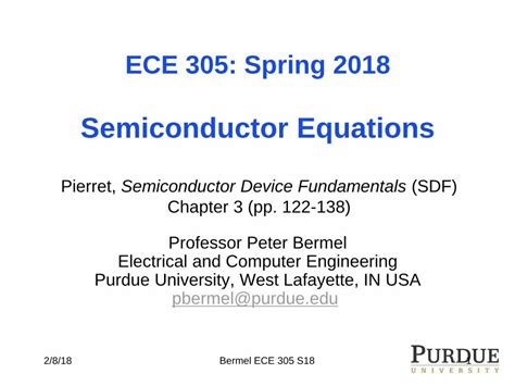 PDF Semiconductor Equations NanoHUB Org DOKUMEN TIPS