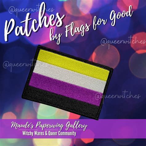 Non Binary Pride Flag Patch Maudes Paperwing Gallery