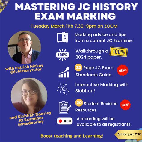 Exclusive Junior Cycle History Marking Masterclass LC History Tutor