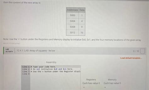 Solved Must Be Written In Mipsmust Only Use Lwsw