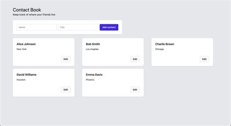 Create A Simple Contact Book App