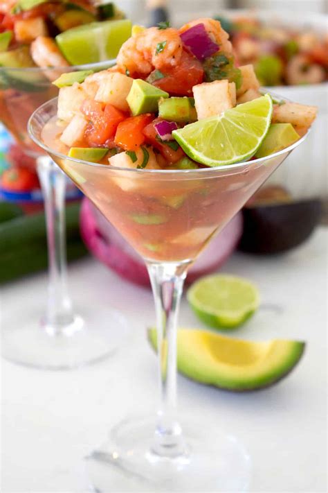 Mexican Shrimp Cocktail Coctel De Camarones Laughing Spatula