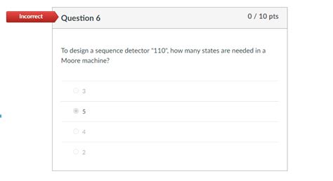 Solved To Design A Sequence Detector 110 How Many States
