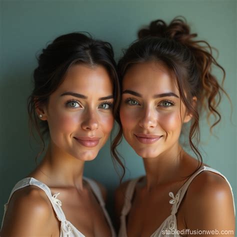 Female Twin Sister Image Stable Diffusion Online