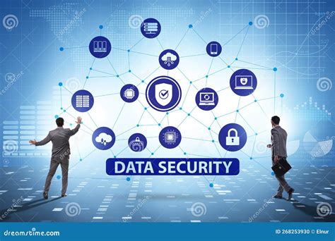 Data Security In Cybersecurity Concept Stock Photo Image Of Online Cloud 268253930