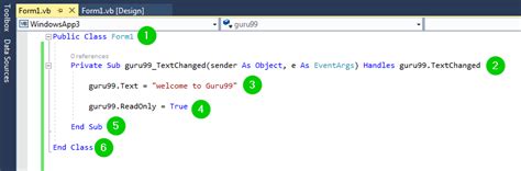 Vbnet Textbox Control Tutorial Properties With Example